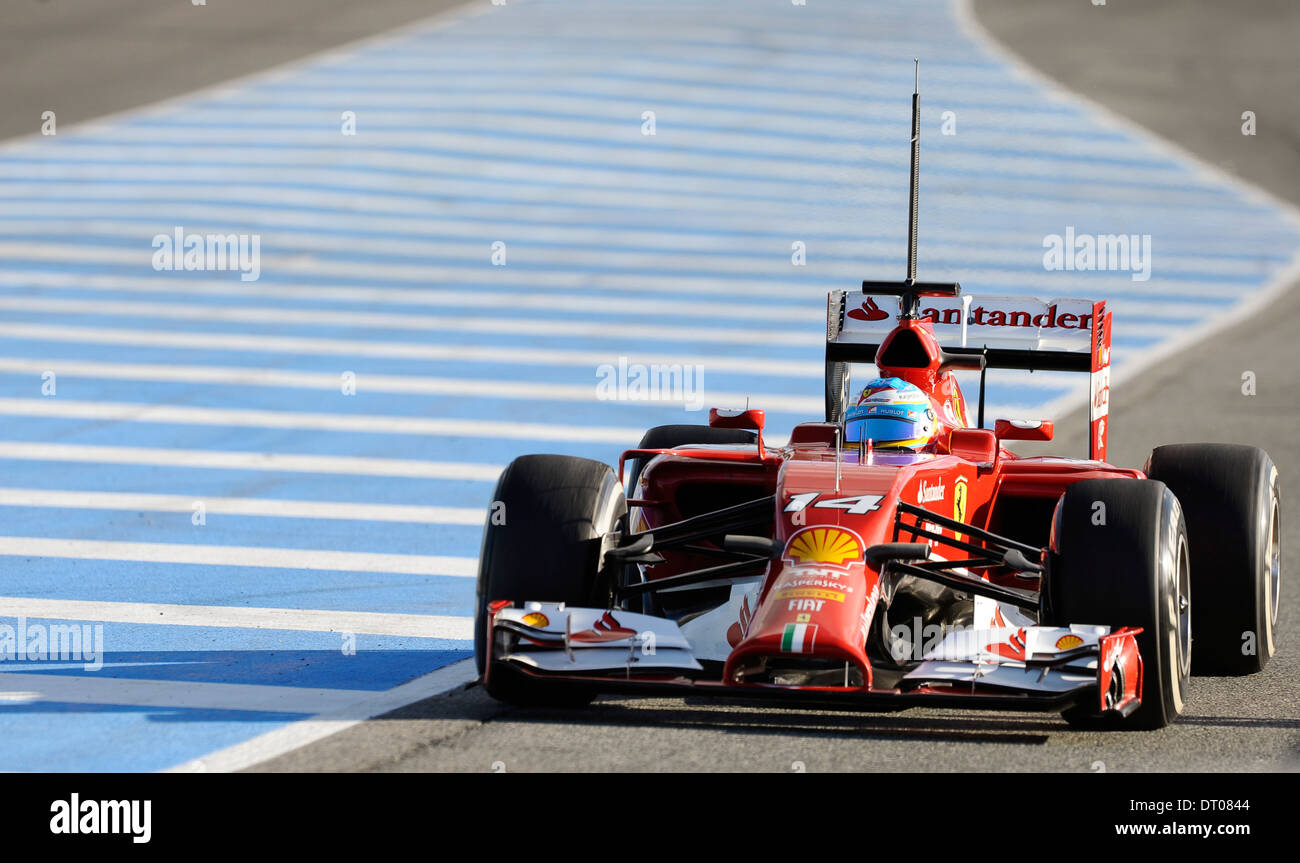 Fernando Alonso (ITA), Ferrari F14 T during Formula One Tests, Jerez ...