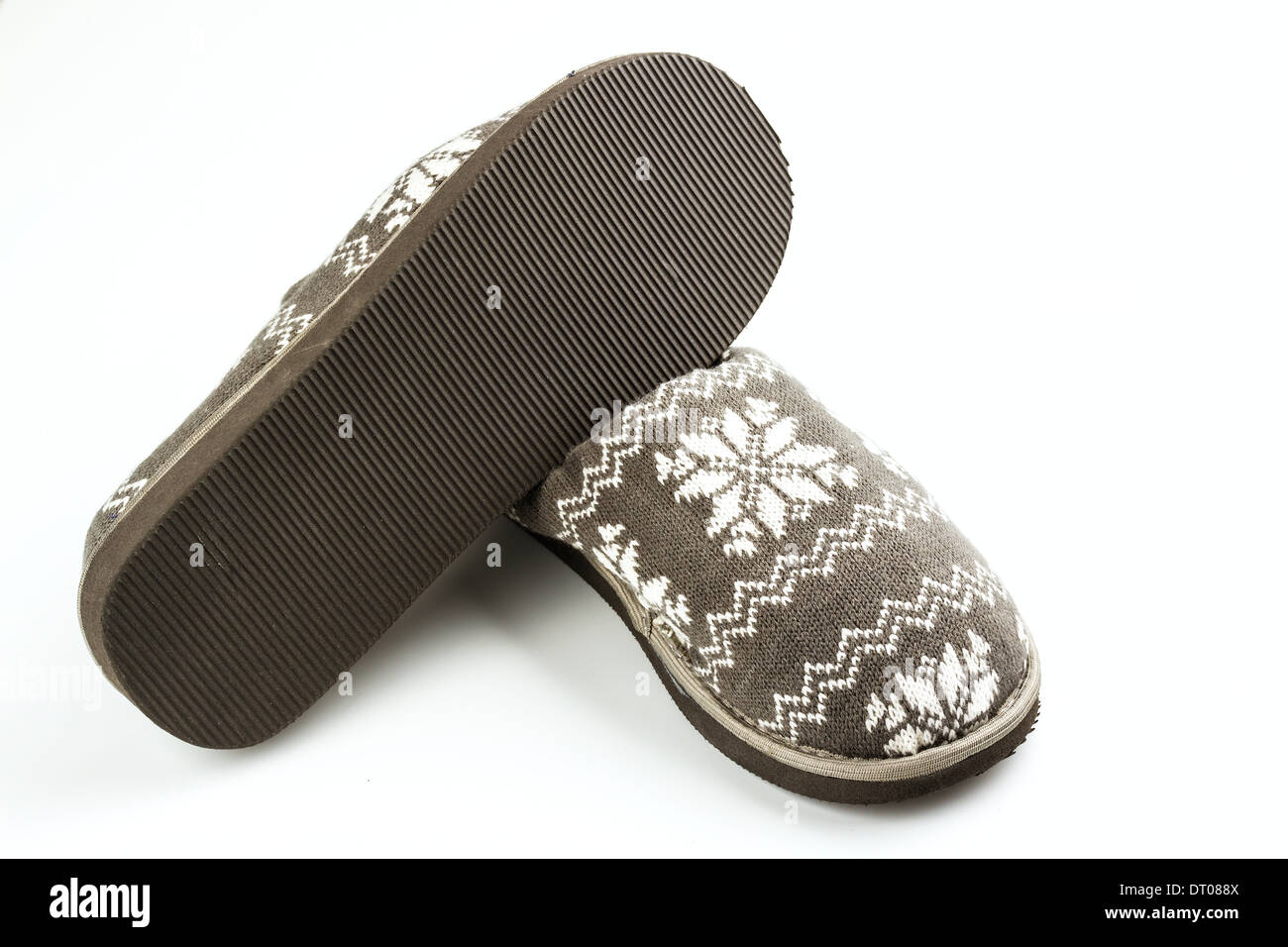 White background slippers Cut Out Stock Images & Pictures - Alamy