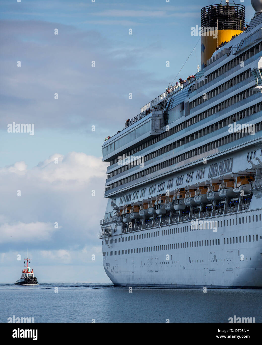 Large Cruise Ship in Reykjavik Harbor, Reykjavik, Iceland Stock Photo ...