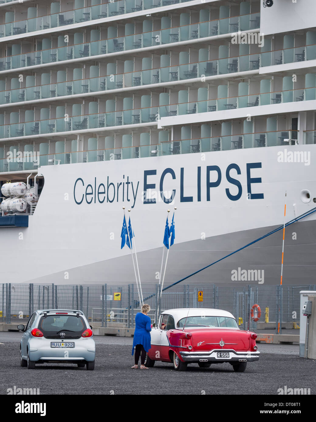 Large cruise ship docked in Reykjavik Harbor, Iceland Stock Photo - Alamy