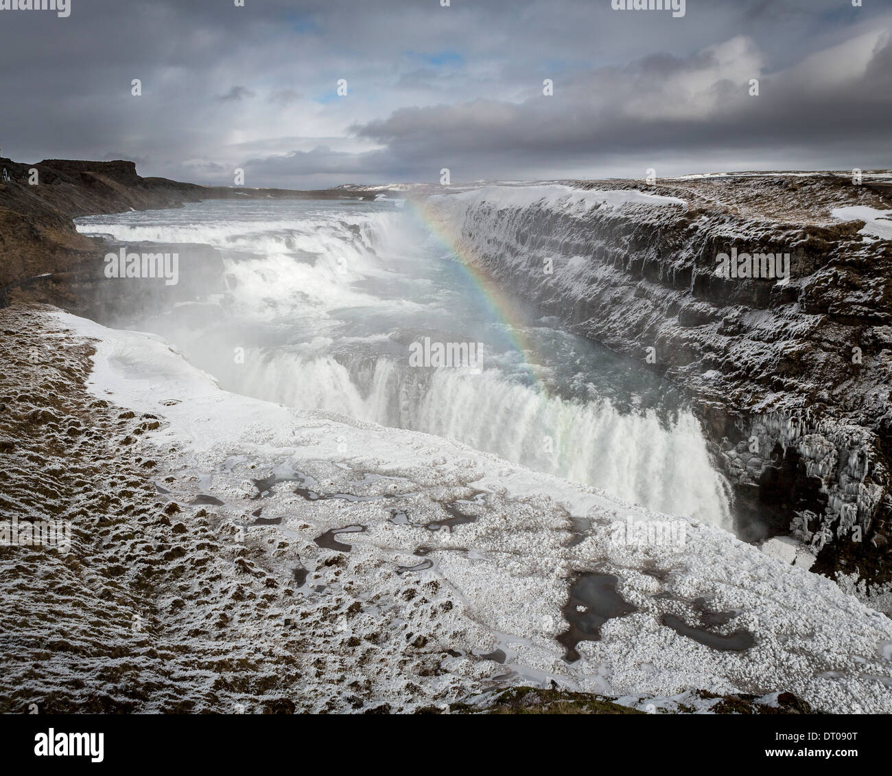Gullfoss Waterfall, (Golden Falls), Iceland Stock Photo - Alamy