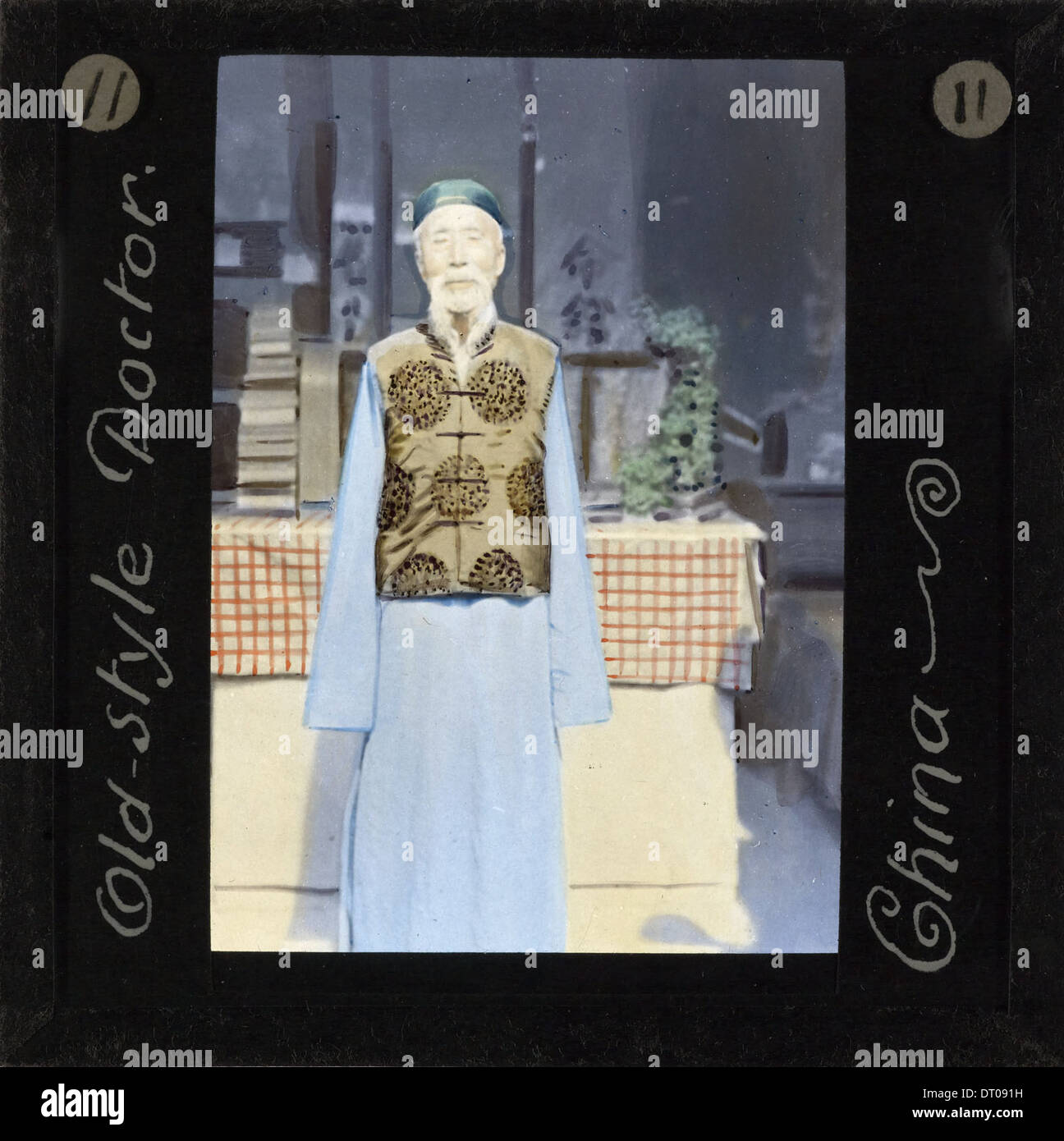 A photograph of a Chinese doctor in Manchuria, taken between 1882 and ...