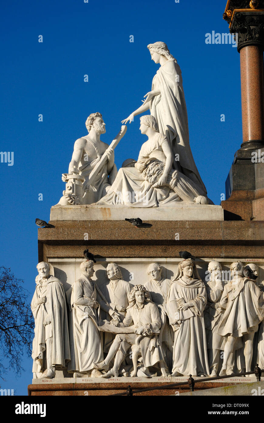 London, England, UK. Albert Memorial (1872) in Kensington Gardens ...
