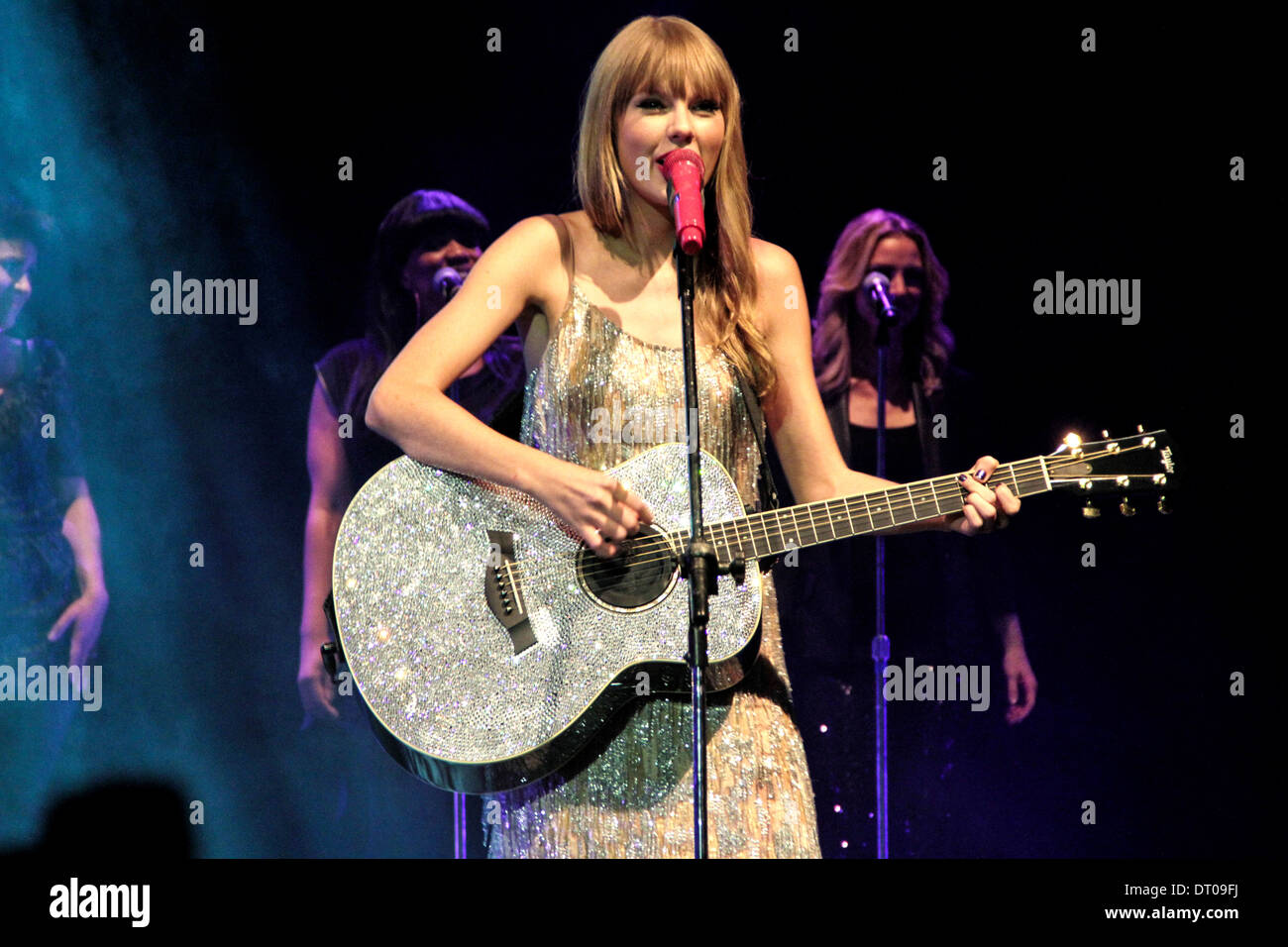 American singer Taylor Swift performs at Citibank Hall, in Rio de ...