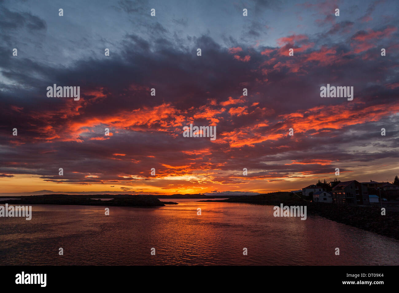 Colorful sunset, Snaefellsnes Peninsula, Iceland Stock Photo - Alamy