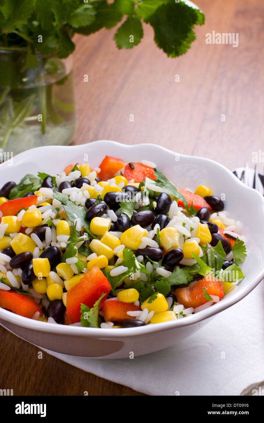 Bean rice plate hi-res stock photography and images - Alamy