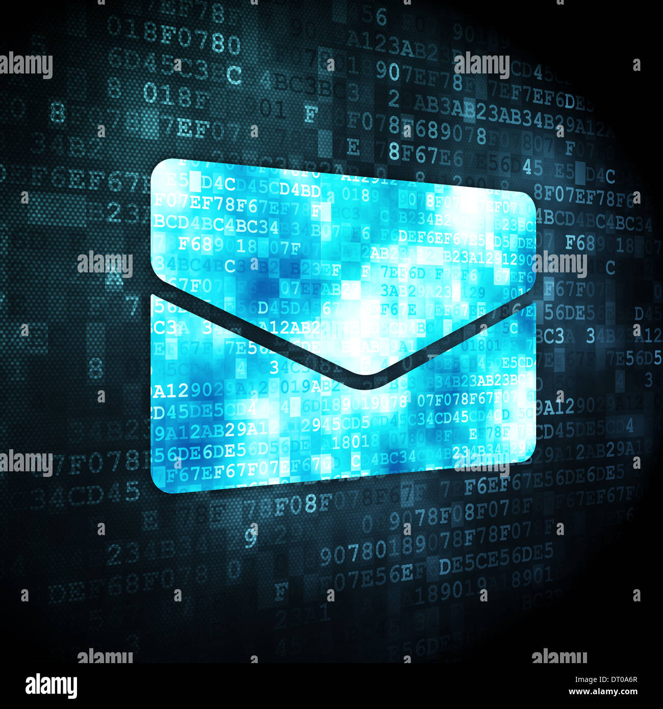 E mail 3d icon pixelated envelope hi-res stock photography and images ...