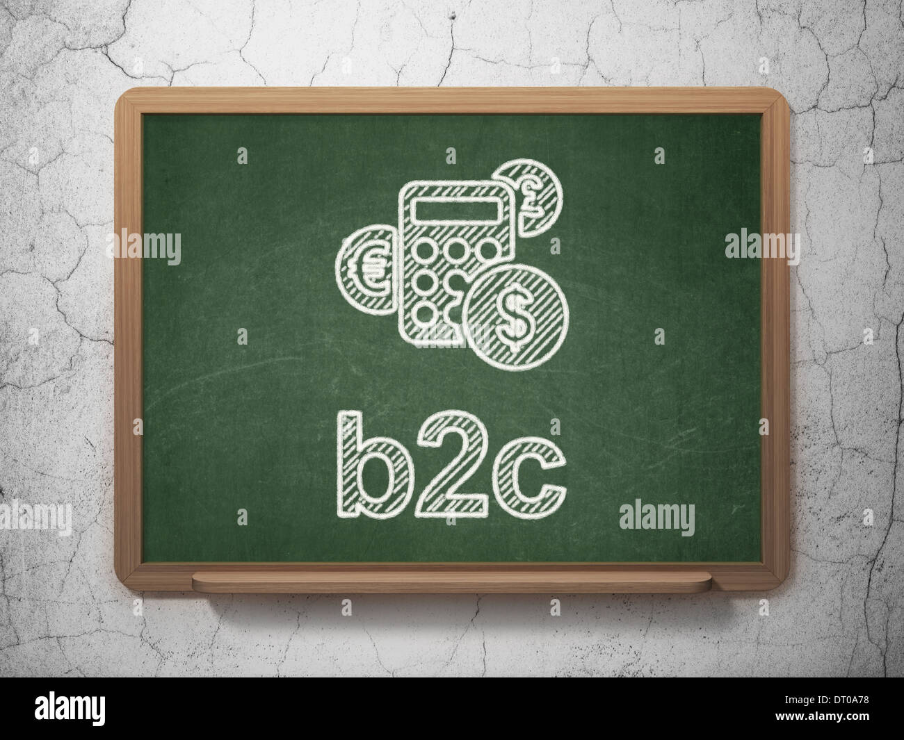 Business concept: Calculator and B2c on chalkboard background Stock ...