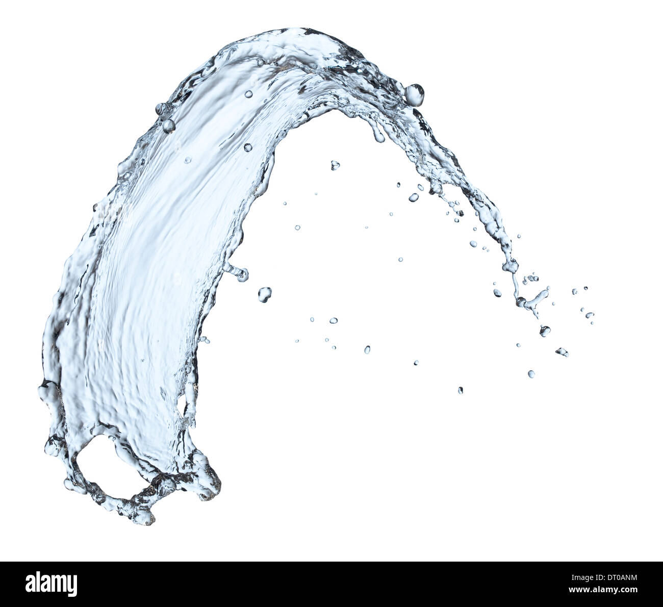 Splashes of flying crystal clear water Stock Photo - Alamy