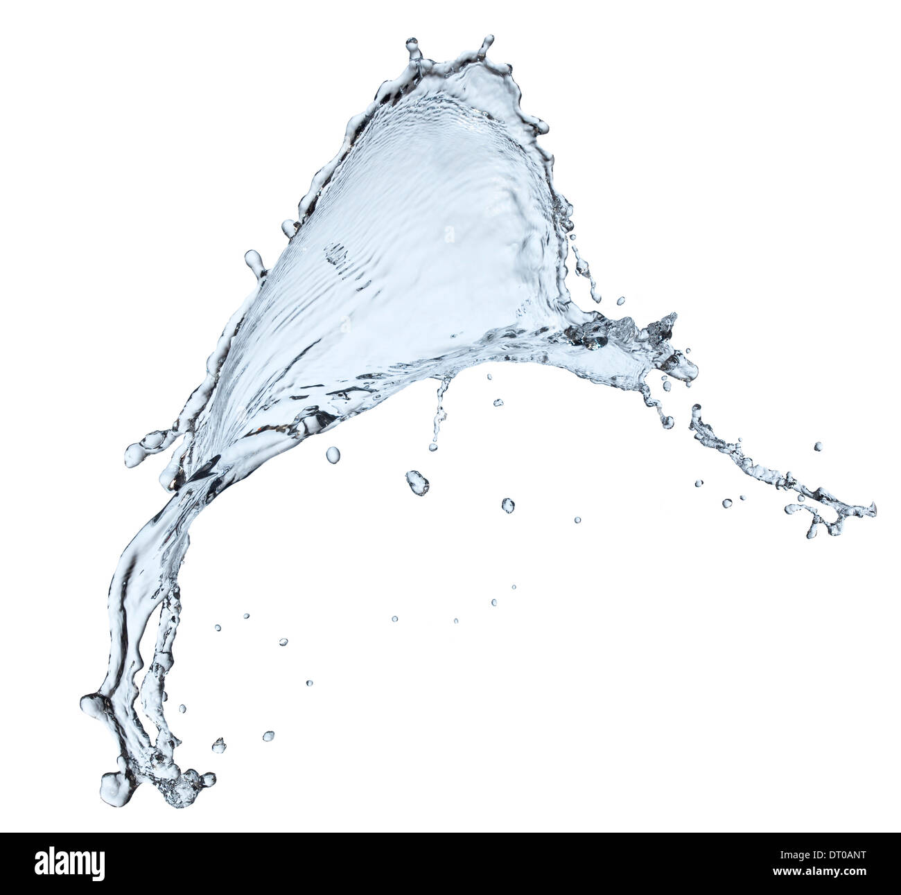 Splashes of flying crystal clear water Stock Photo - Alamy