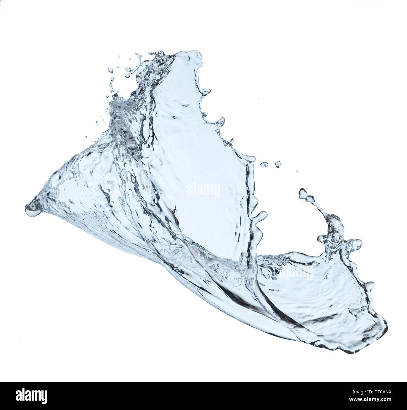 blue abstract liquid splash isolated on white background Stock Photo ...