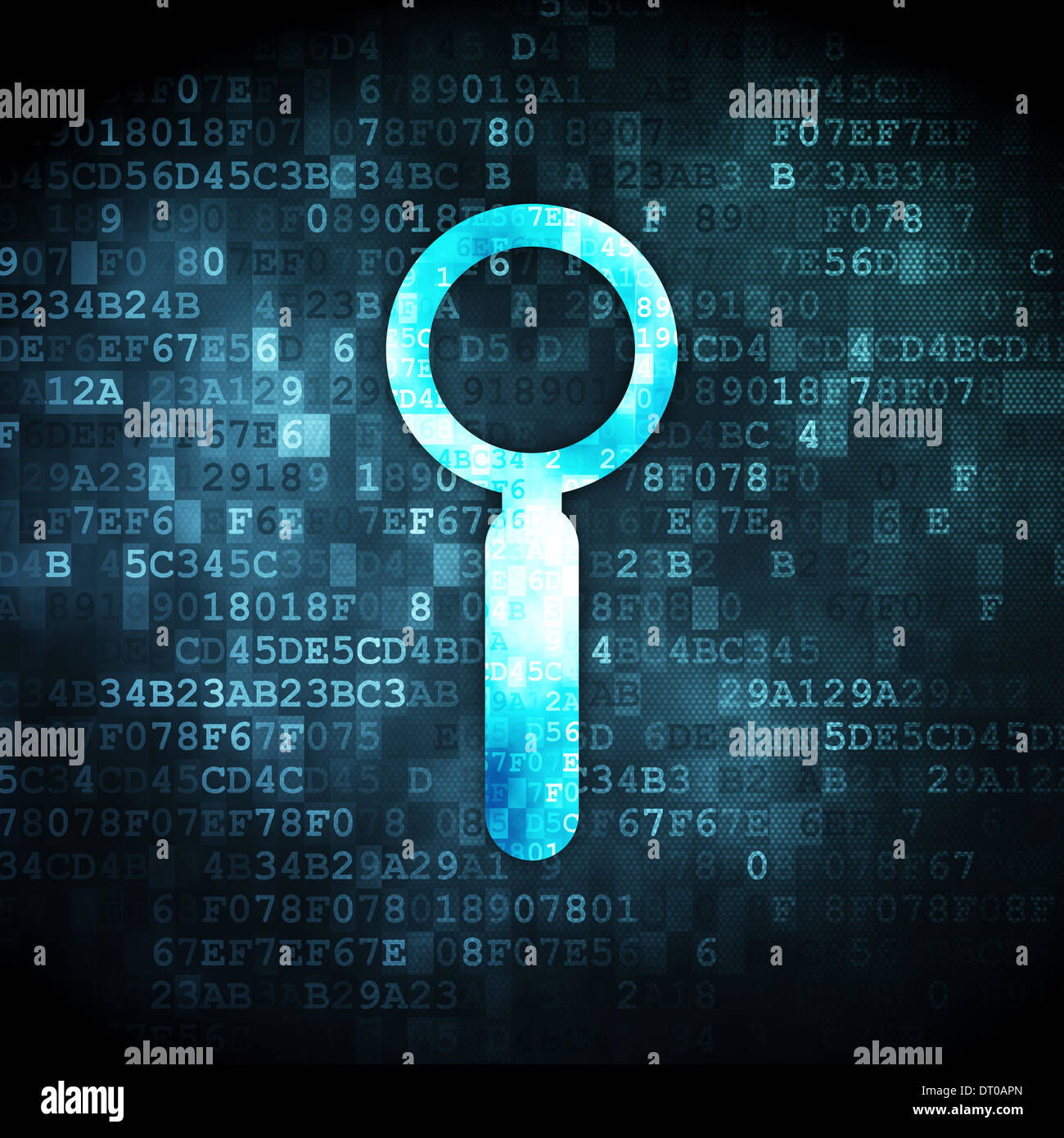 Information concept: Search on digital background Stock Photo - Alamy