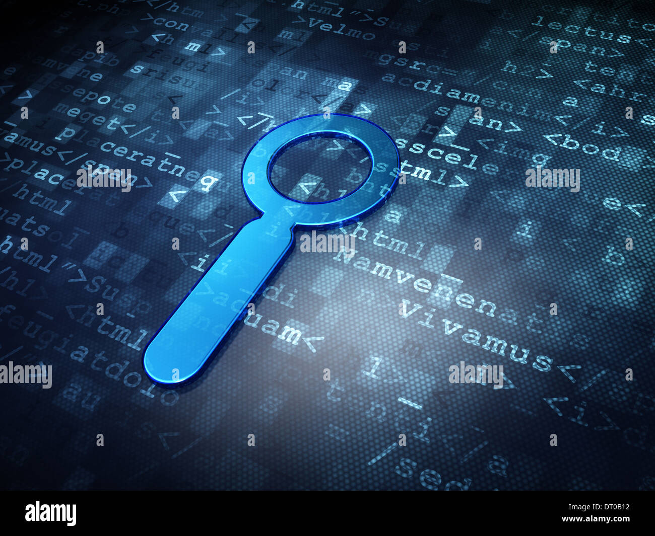 Web design concept: Blue Search on digital background Stock Photo - Alamy