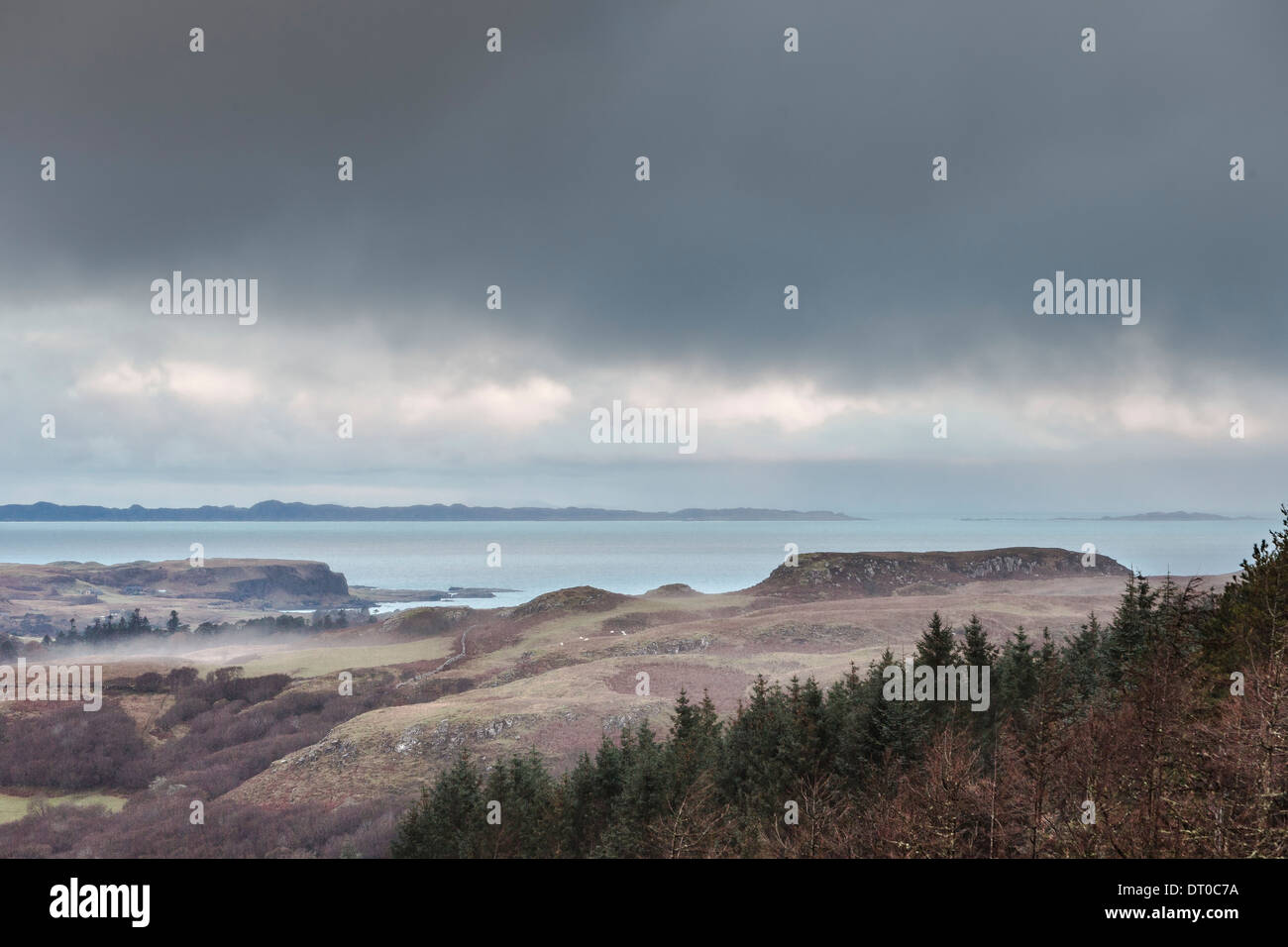 Glengorm & Mull sound from the Isle of Mull in Scotland Stock Photo - Alamy