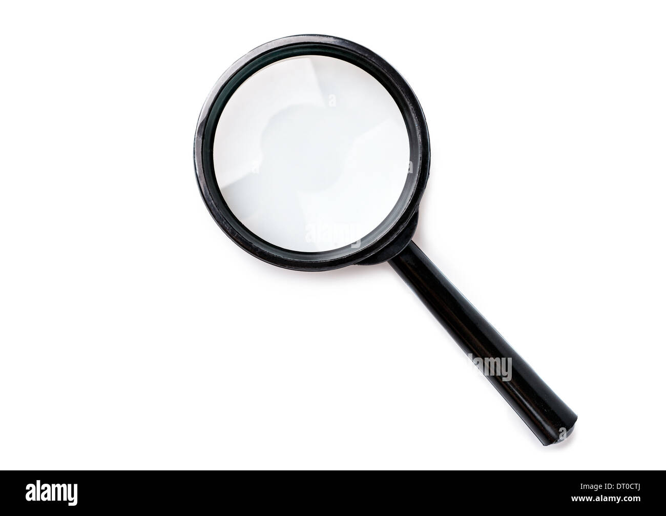 Magnifying glass isolated on white background Stock Photo - Alamy
