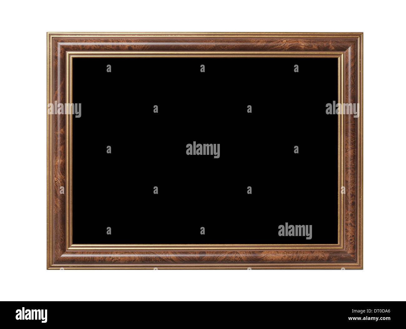 Frame of old-style baguette frame isolated on white Stock Photo - Alamy