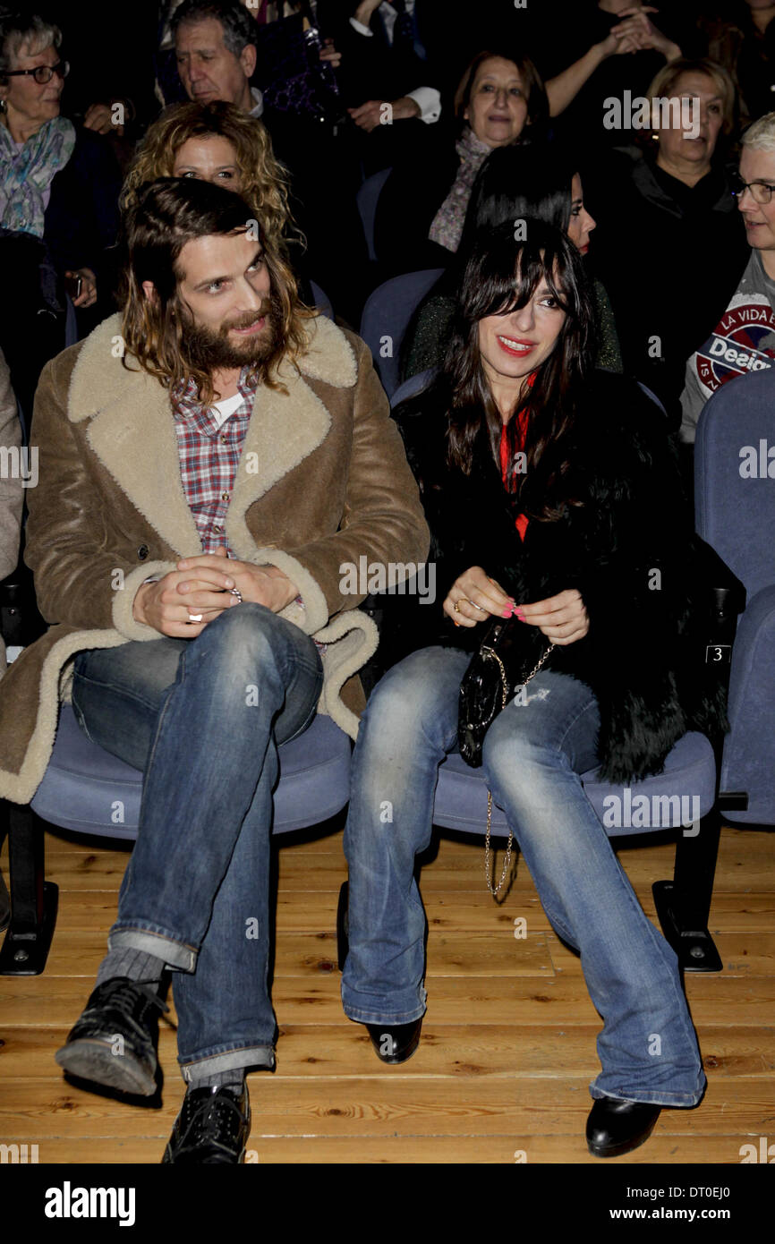 Rome, Italy. 4th Feb, 2014. Sabrina Impacciatore and boyfriend attend ...