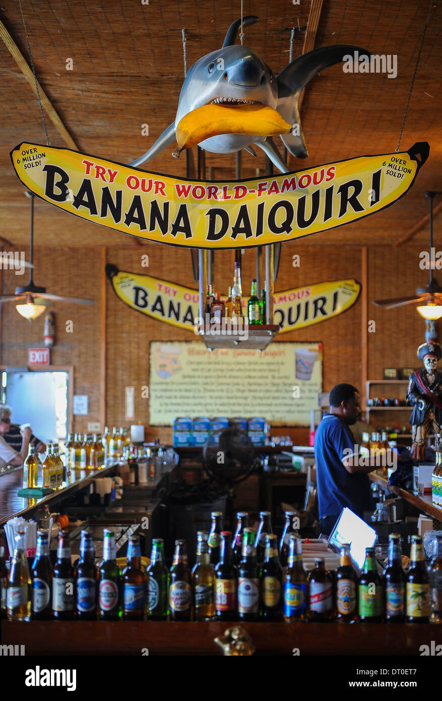 Interior of a bar in St. Thomas, US Virgin Islands Stock Photo - Alamy