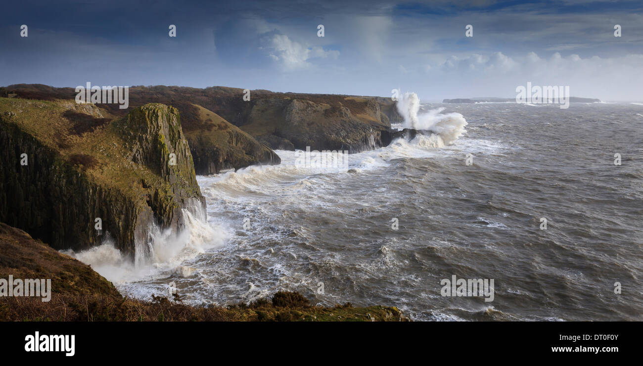 Lydstep cliffs hi-res stock photography and images - Alamy