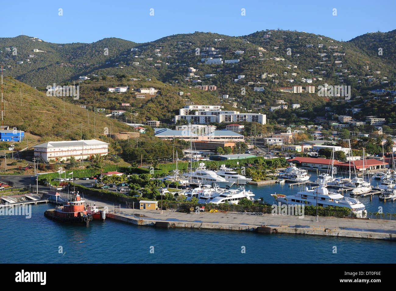 Us virgin islands port ship view hi-res stock photography and images ...