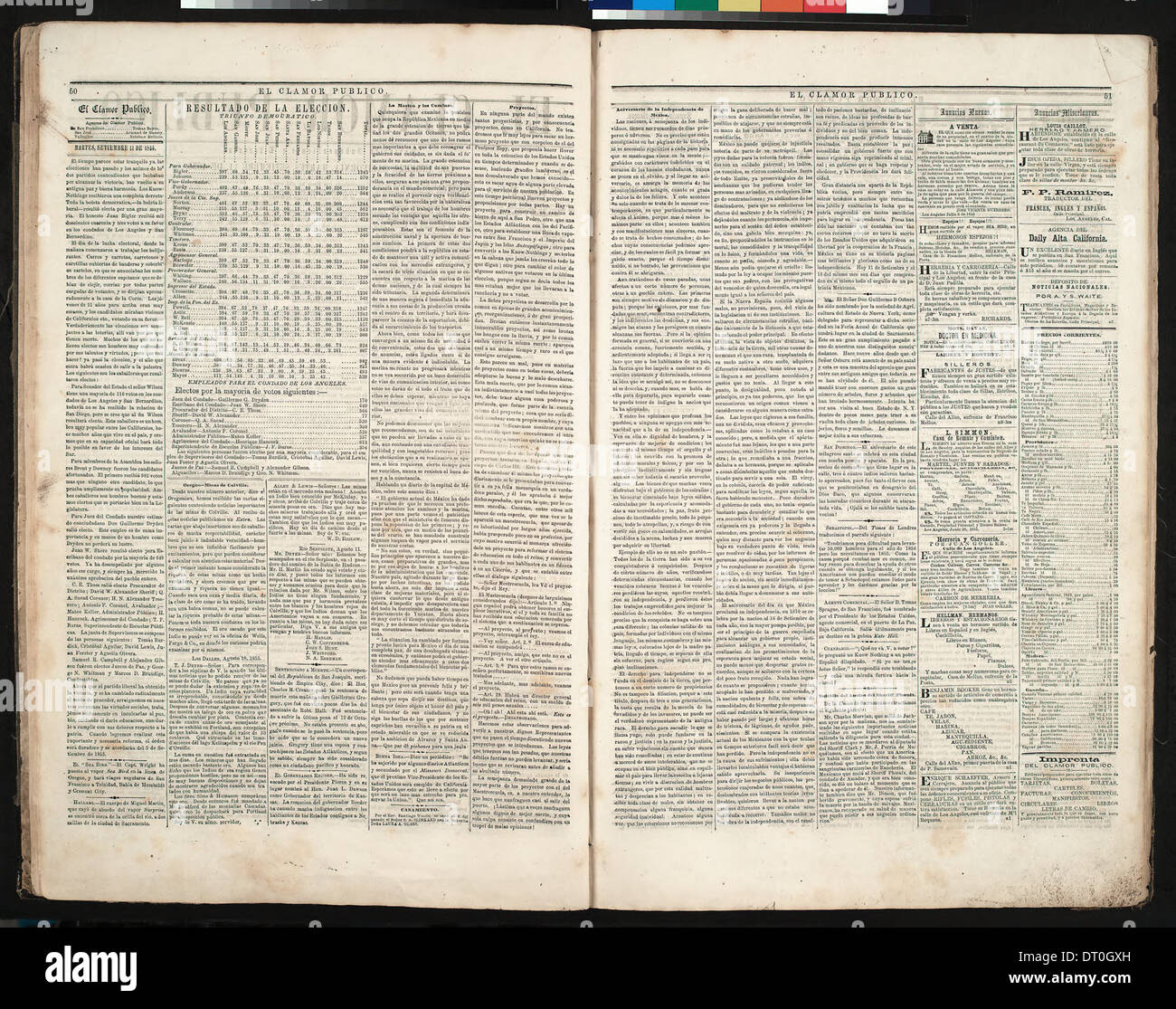 El Clamor Publico, vol. I, no. 13, Setiembre 11 de 1855 (ECLAM-185 ...