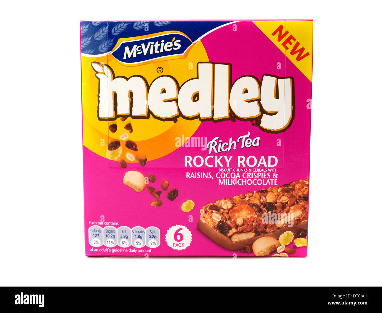 Mcvities Medley Hobnobs biscuit and cereal bars Stock Photo - Alamy