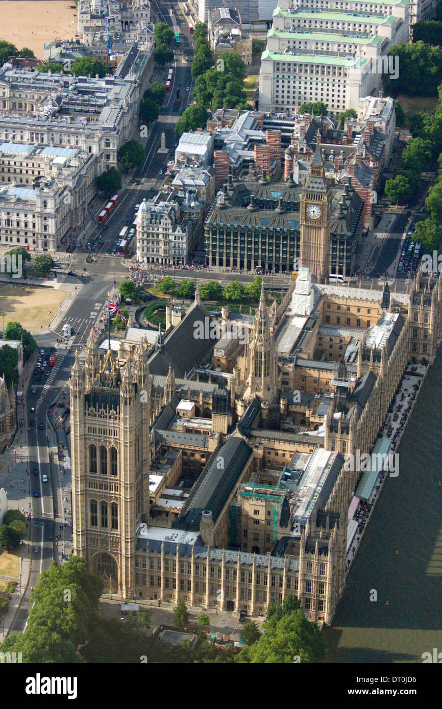 Aerial view of london big ben hi-res stock photography and images - Alamy