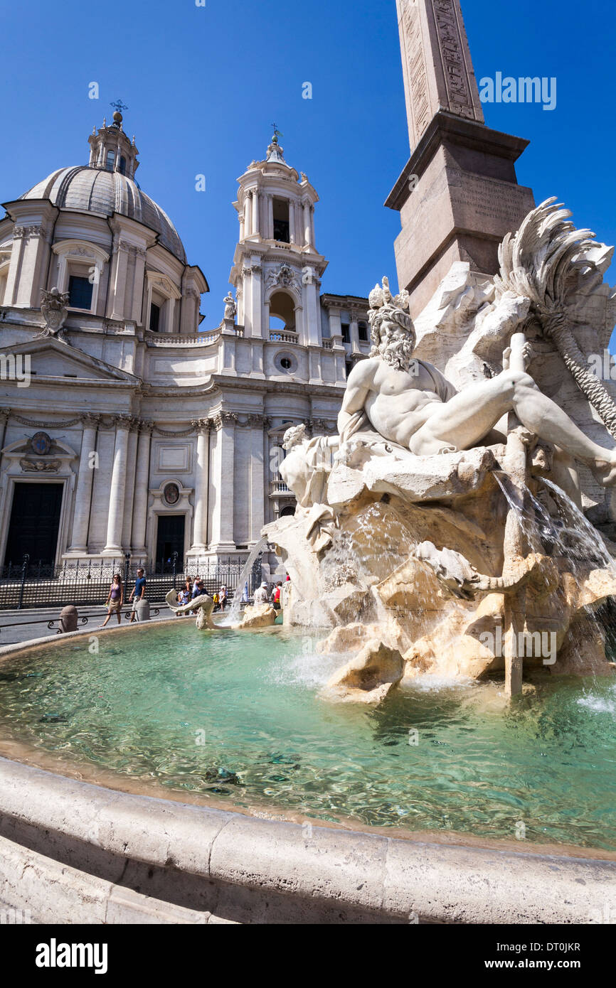 Piazza Navona Rome Italy Stock Photo - Alamy