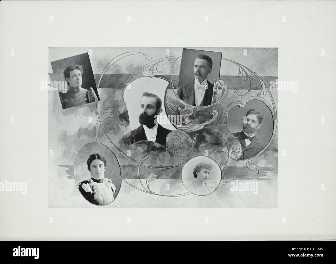 A photograph from 1898 showing scenes related to El Rodeo, a ...