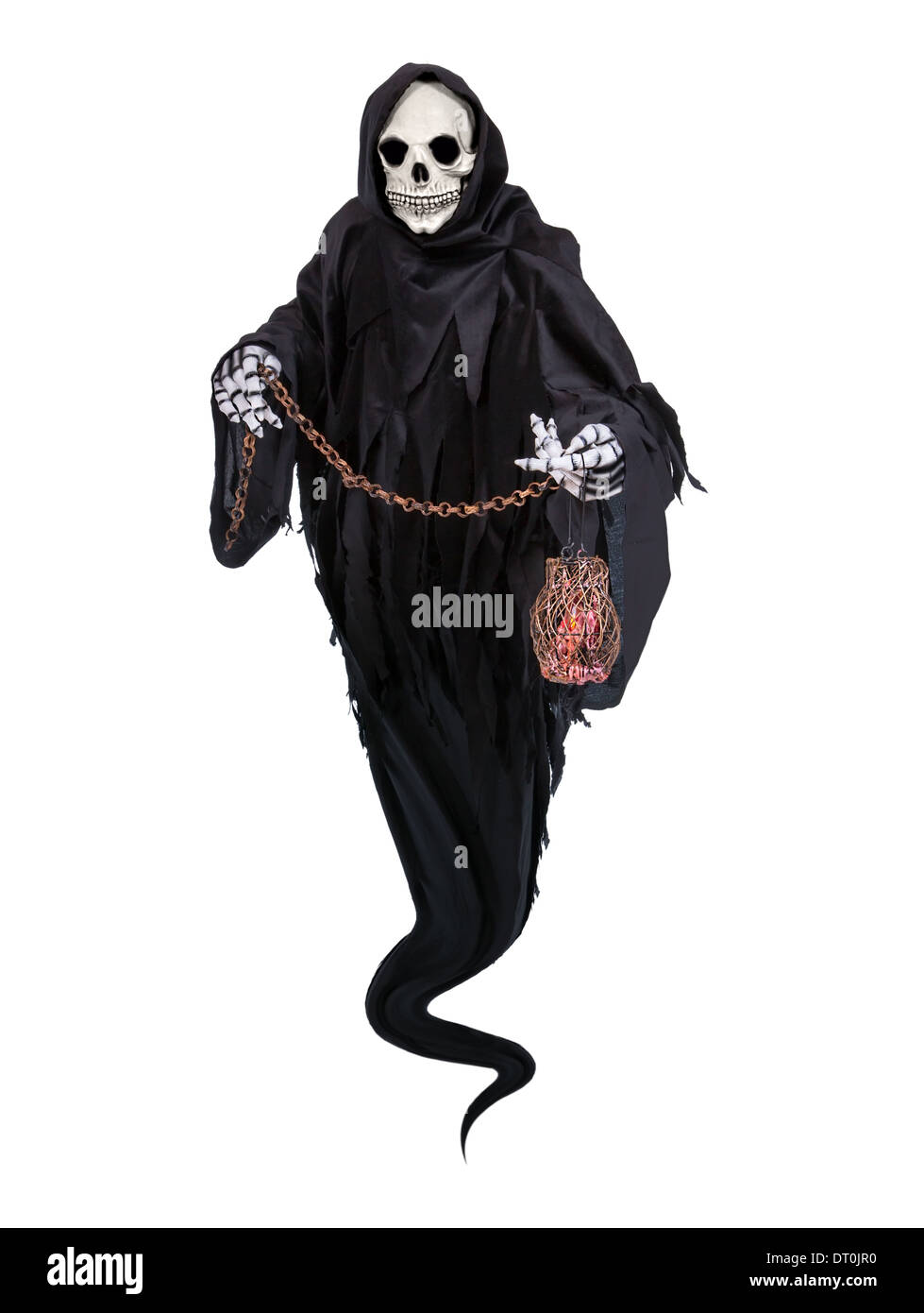 Grim reaper with lamp Stock Photo - Alamy