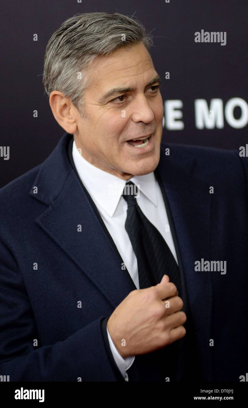 New York, NY, USA. 4th Feb, 2014. George Clooney at arrivals for THE ...