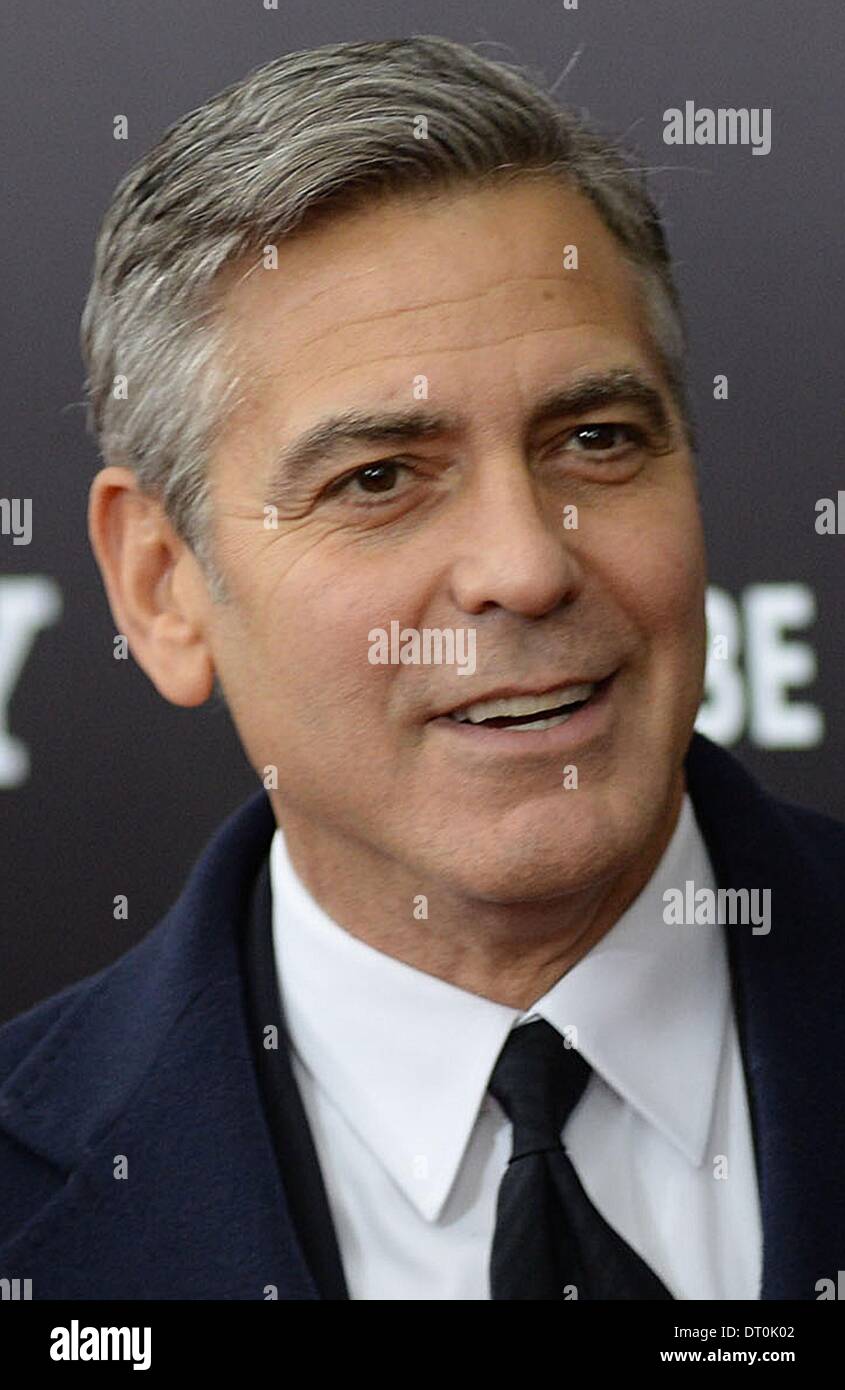 New York, NY, USA. 4th Feb, 2014. George Clooney at arrivals for THE ...
