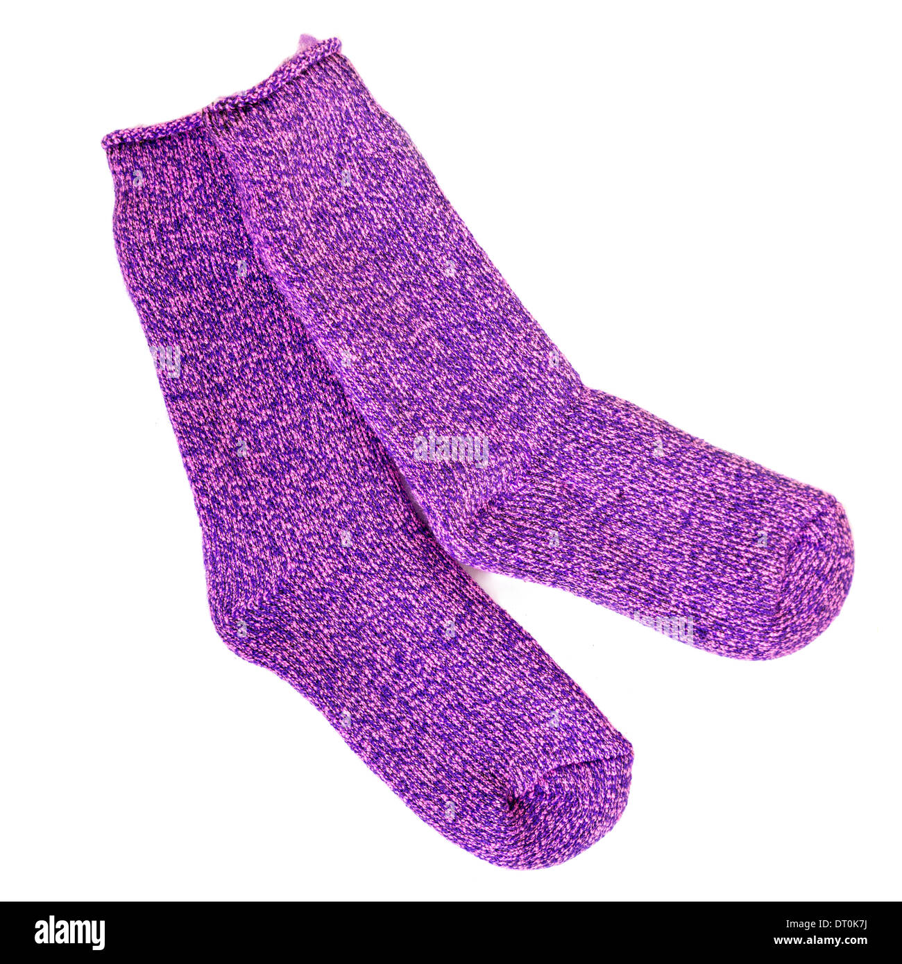 Pink and purple thick warm socks Stock Photo - Alamy