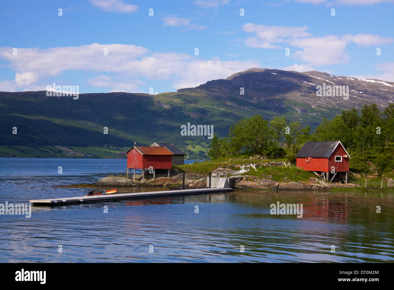 Typical norwegian fisherman's houses called "Rorbu Stock Photo - Alamy