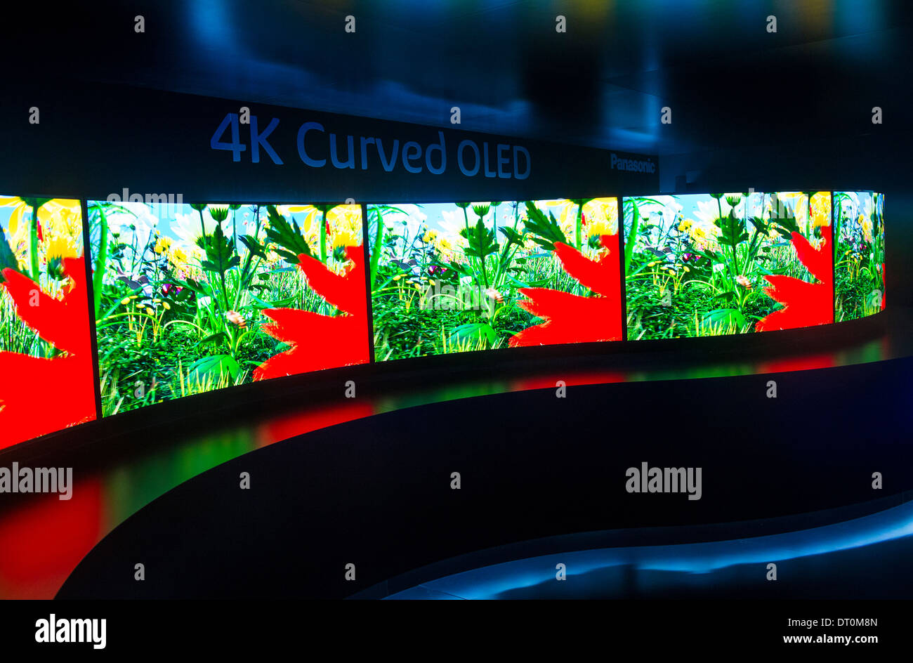 The Panasonic booth at the CES show held in Las Vegas Stock Photo - Alamy