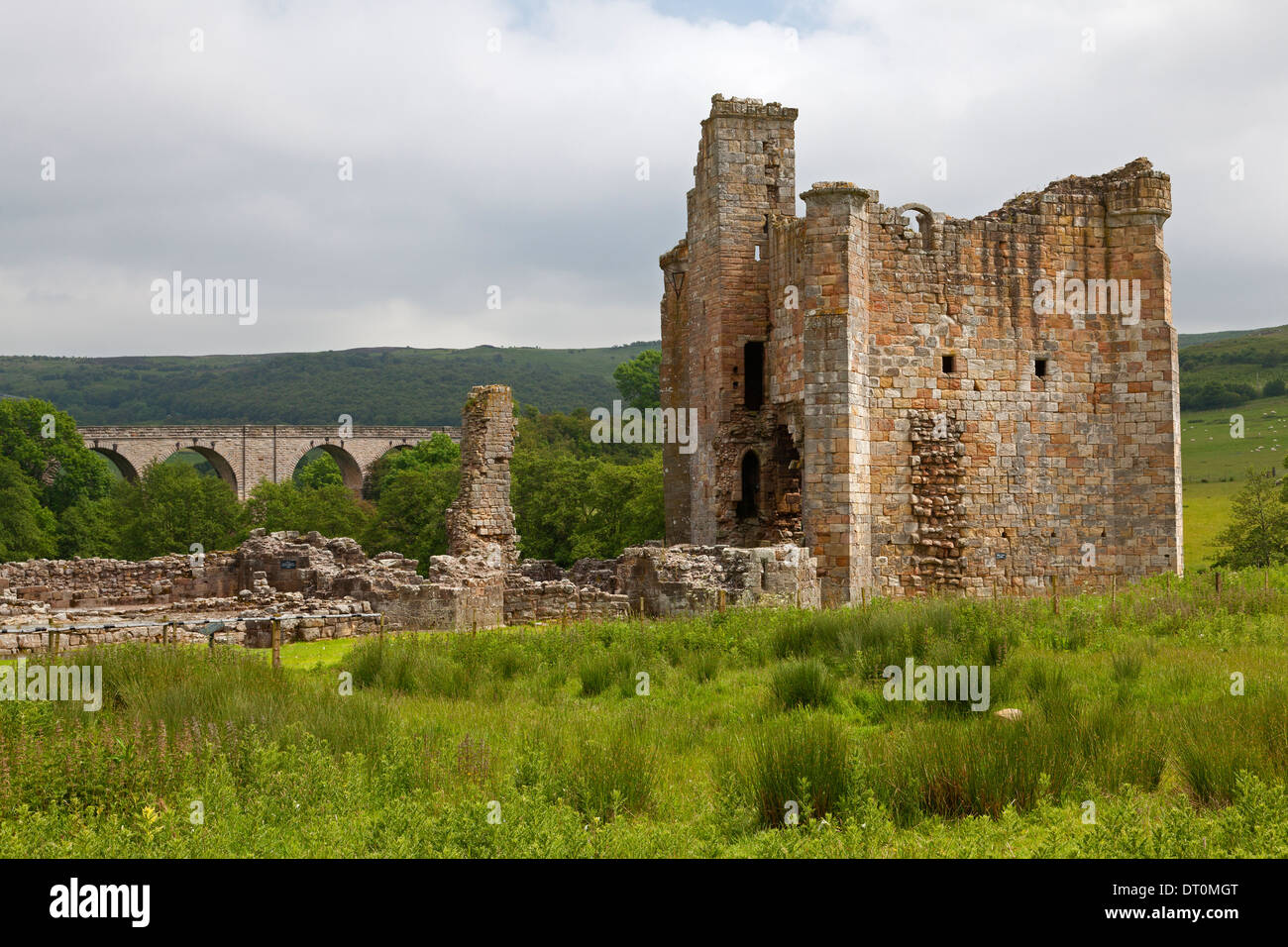 The ruins of Edlingham Castle, Northumberland Stock Photo - Alamy