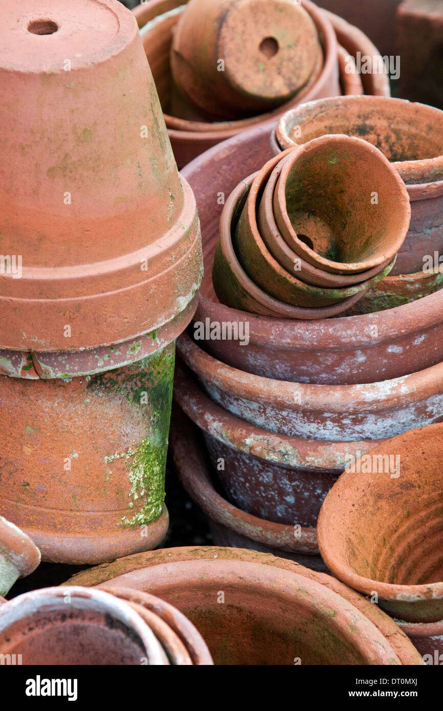 Stacking Clay Flower Pots