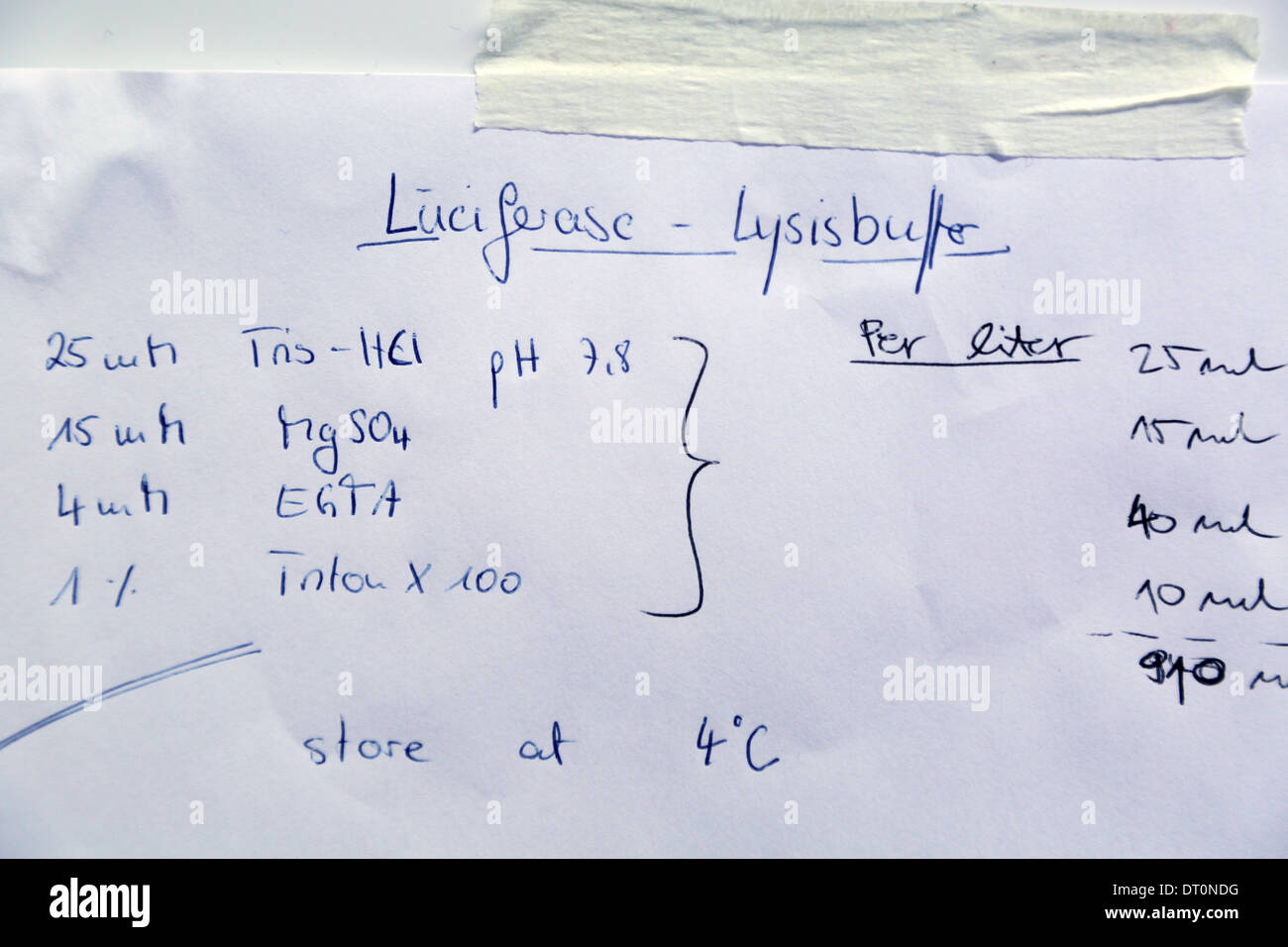 protocol in a research lab Stock Photo - Alamy