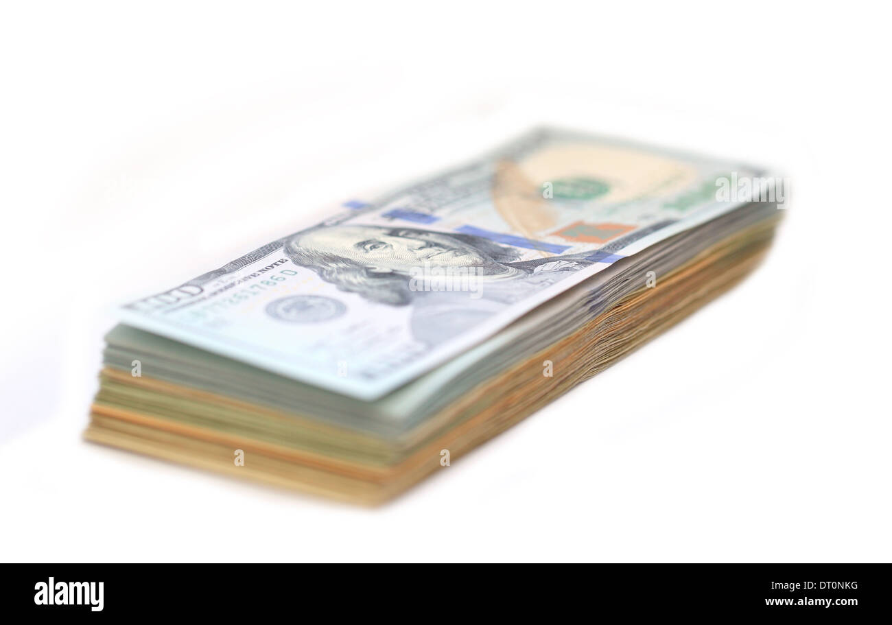 pack of dollar bills Stock Photo - Alamy