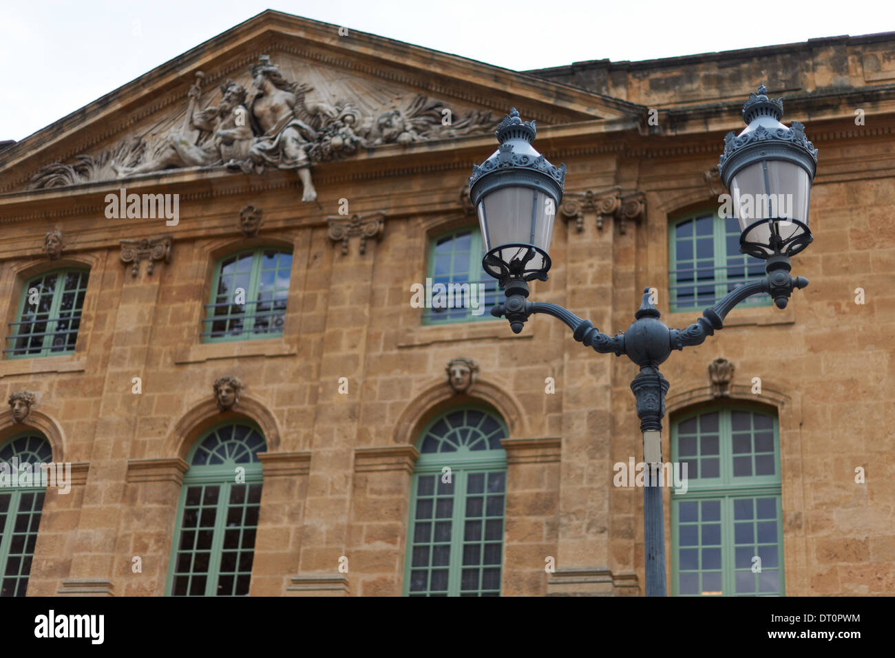 Facade of classic medieval building in French Provence Stock Photo - Alamy