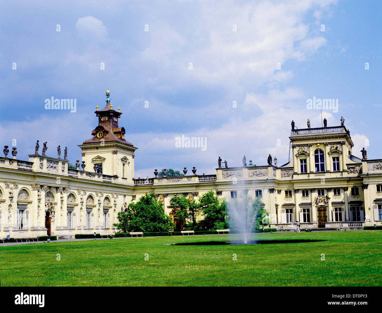 Poland, Wilanow District, Wilanow royal palace, a baroque residence ...