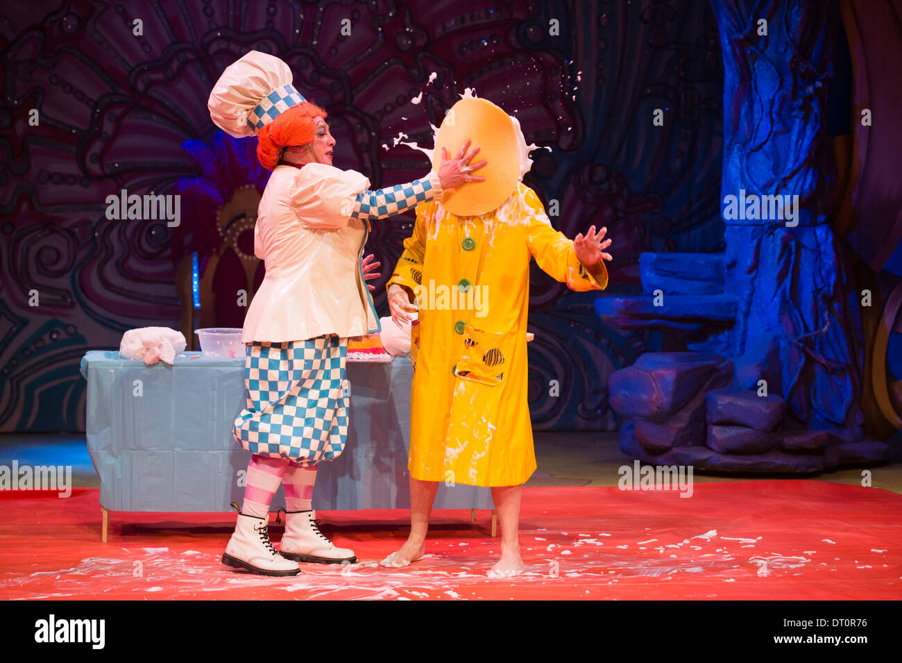 Custard pie scene in a amateur dramatics company Dick Whittington and the Pi-rats of the ...