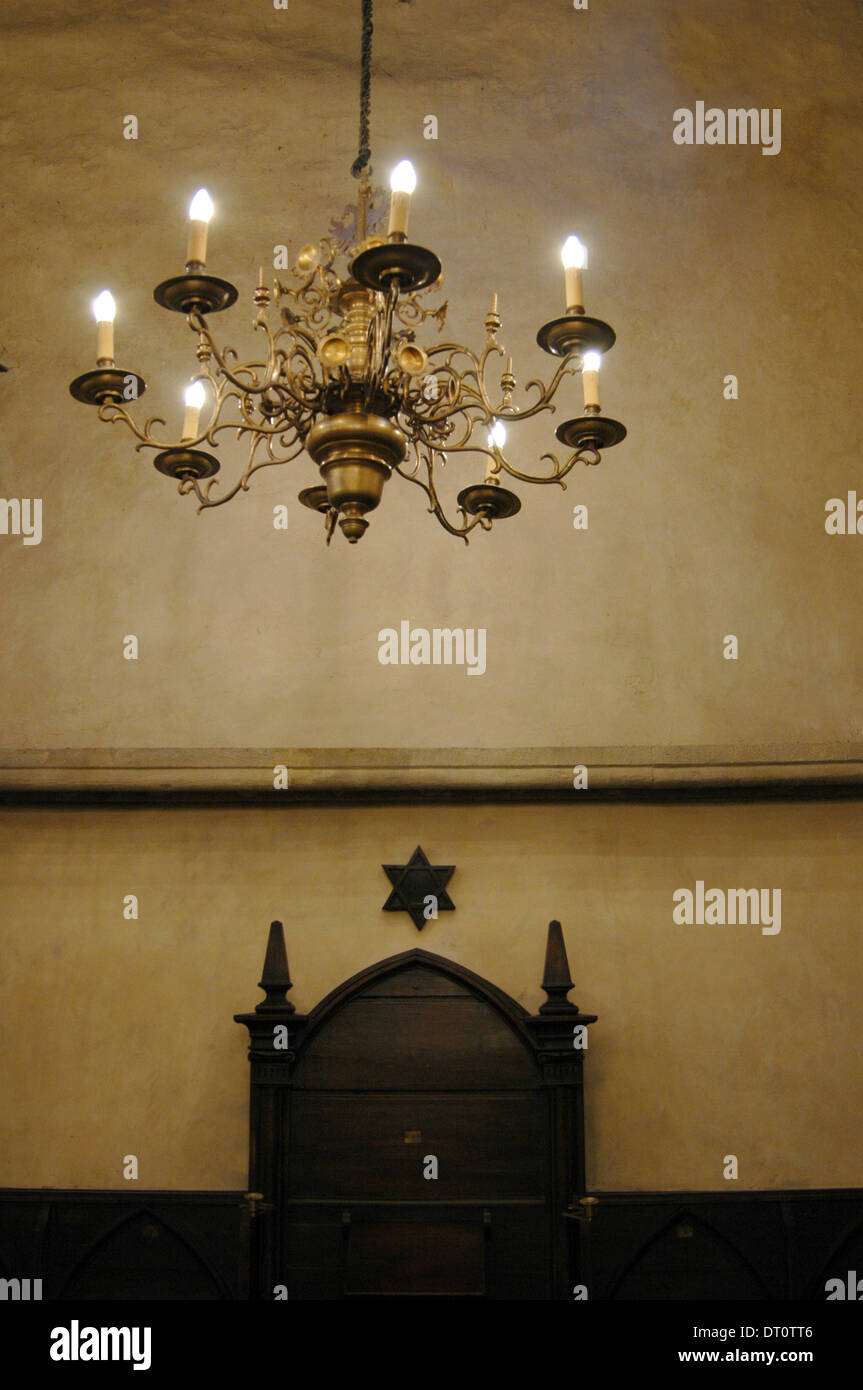 Rabbi Low Chair at the Old New Synagogue or Staronova Synagoga in the ...