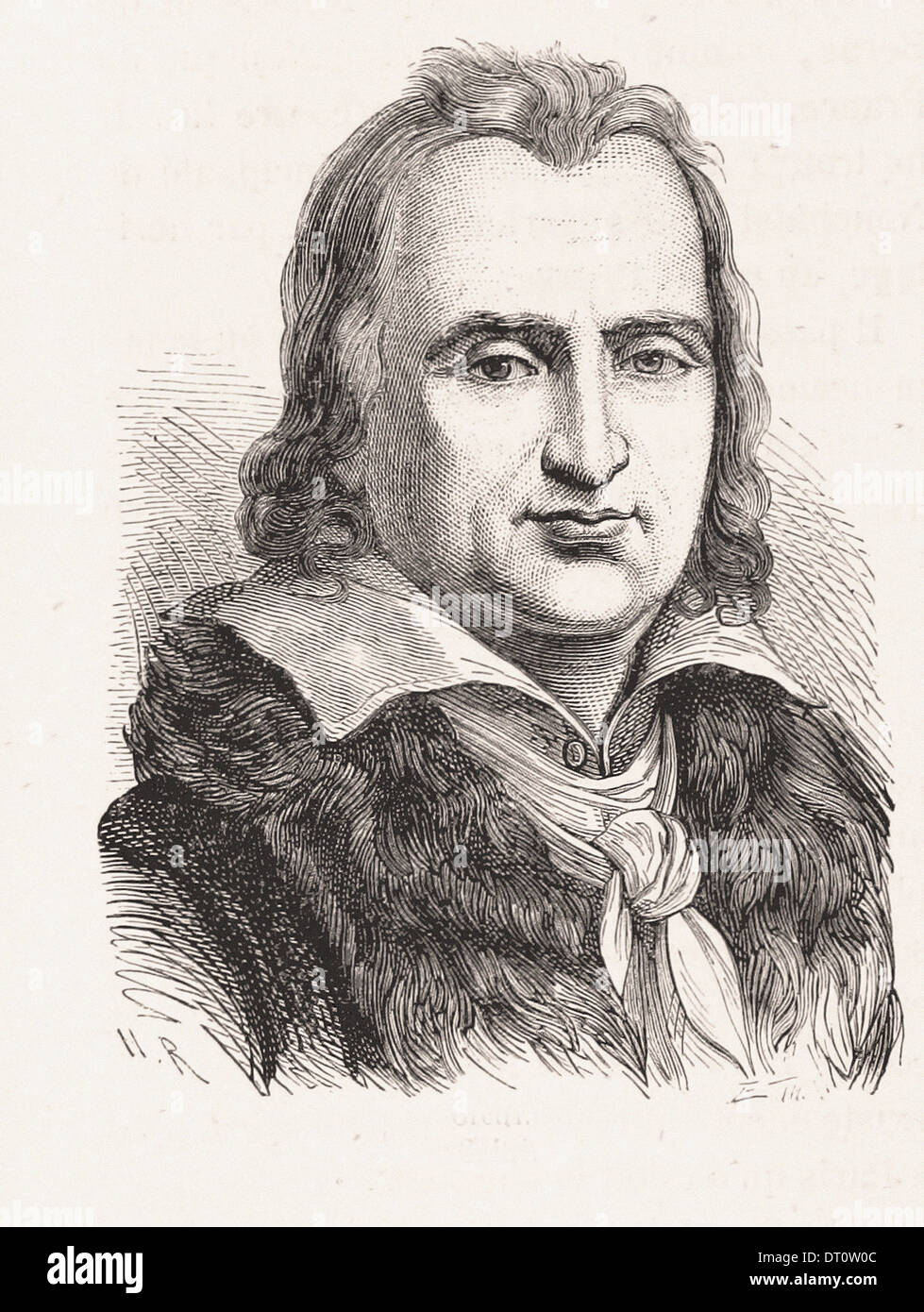 Portrait of Gréti - French engraving XIX th century Stock Photo - Alamy