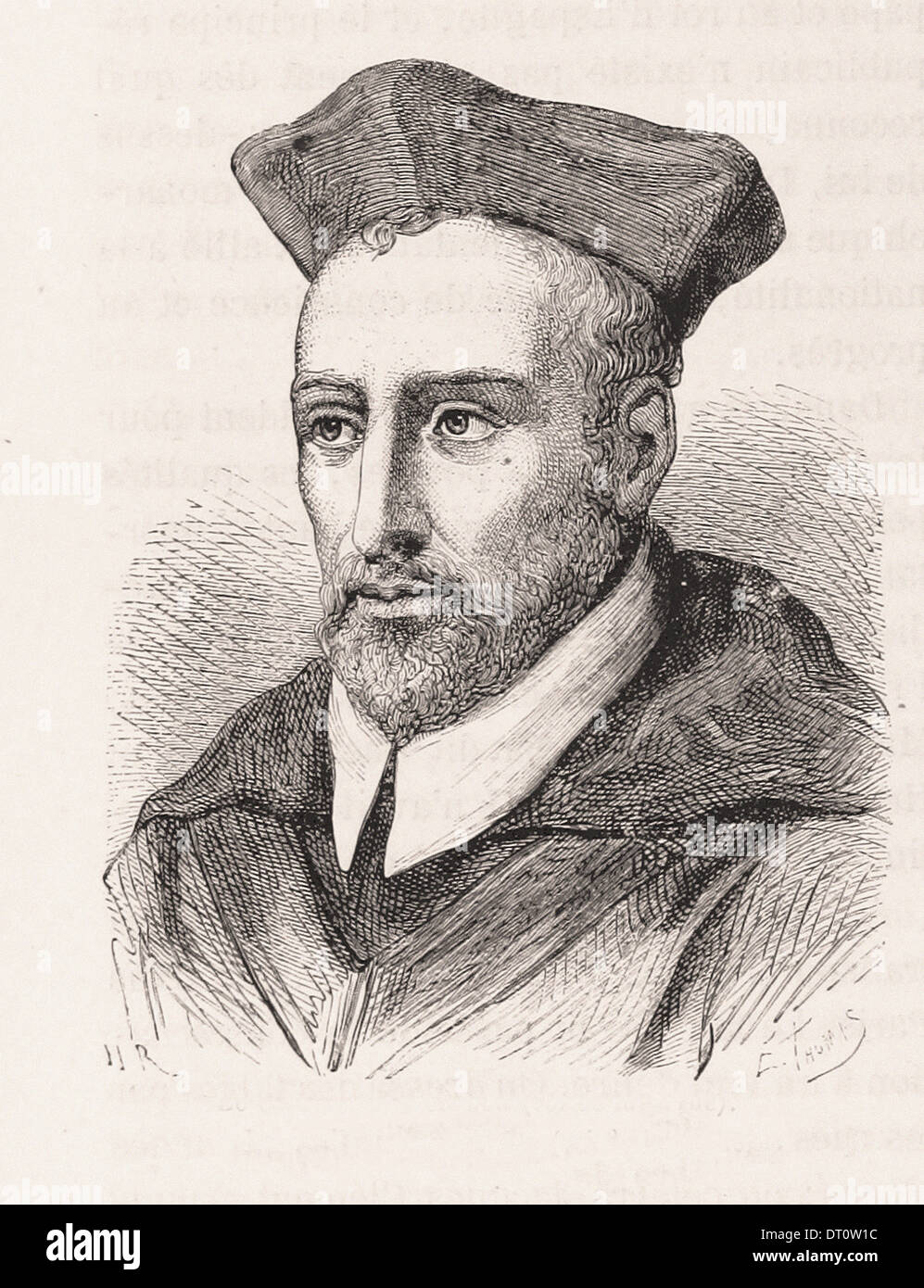 France portrait of cardinal bourbon french engraving xix th century hi ...