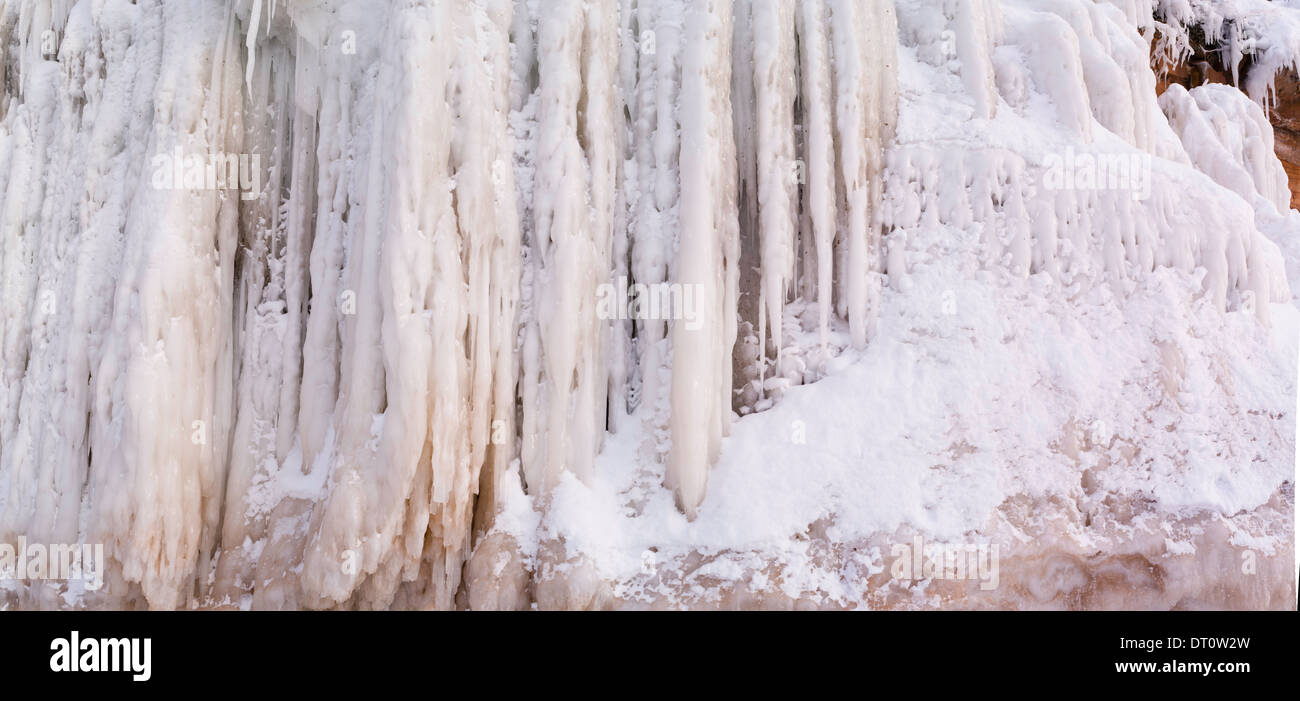 Apostle Island Ice Caves, Makwike Bay, near Bayfield, Wisconsin, on a ...