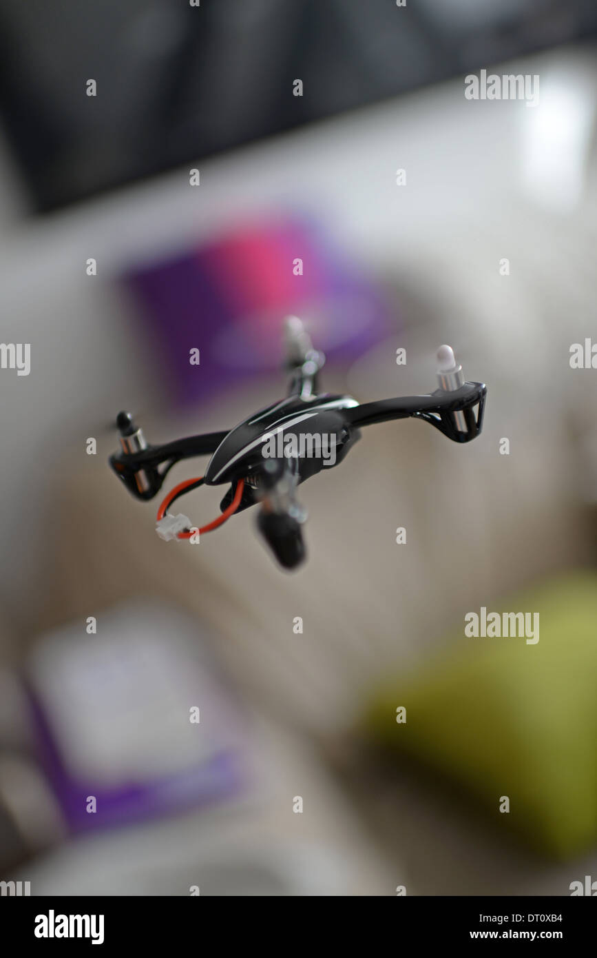 Small remote controlled quadrocopter Stock Photo - Alamy