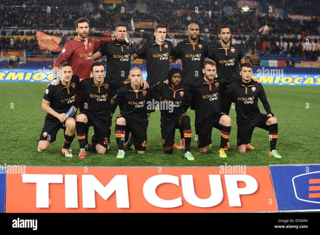 Rome, Italy. 5th Feb, 2014. Rome, Italy - 5th Feb, 2014. The Team of AS ...