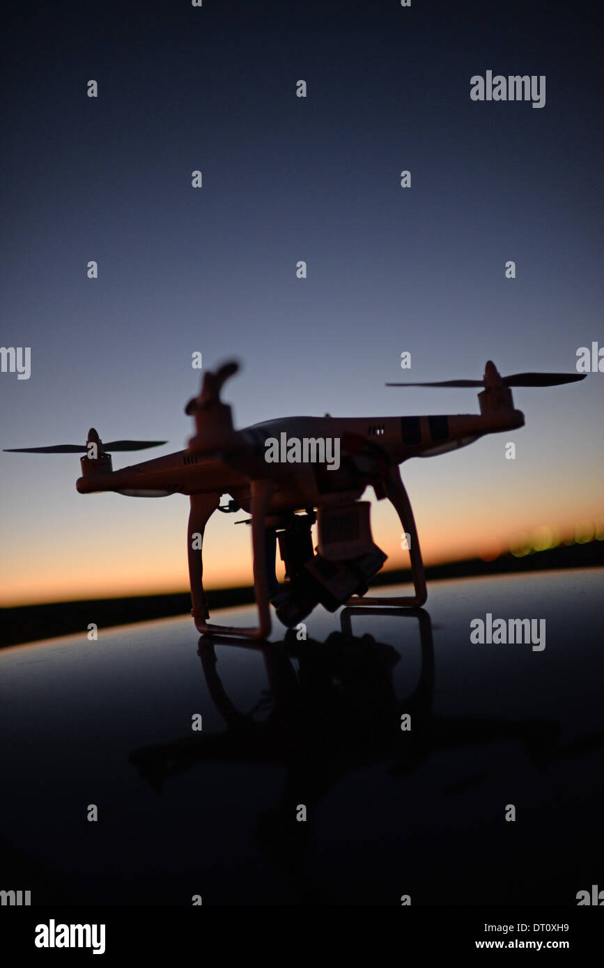 Phantom Drone outdoors, at sunset Stock Photo - Alamy