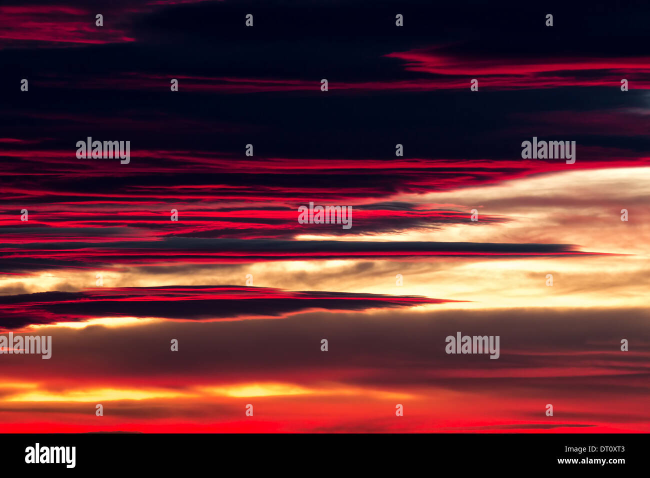 Beautiful sunset clouds at autumn Stock Photo - Alamy